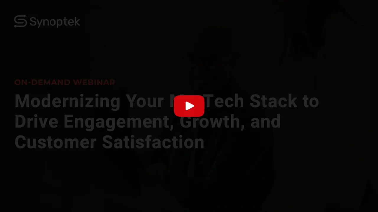 On-demand Webinar - Modernizing Your MarTech Stack | Synoptek
